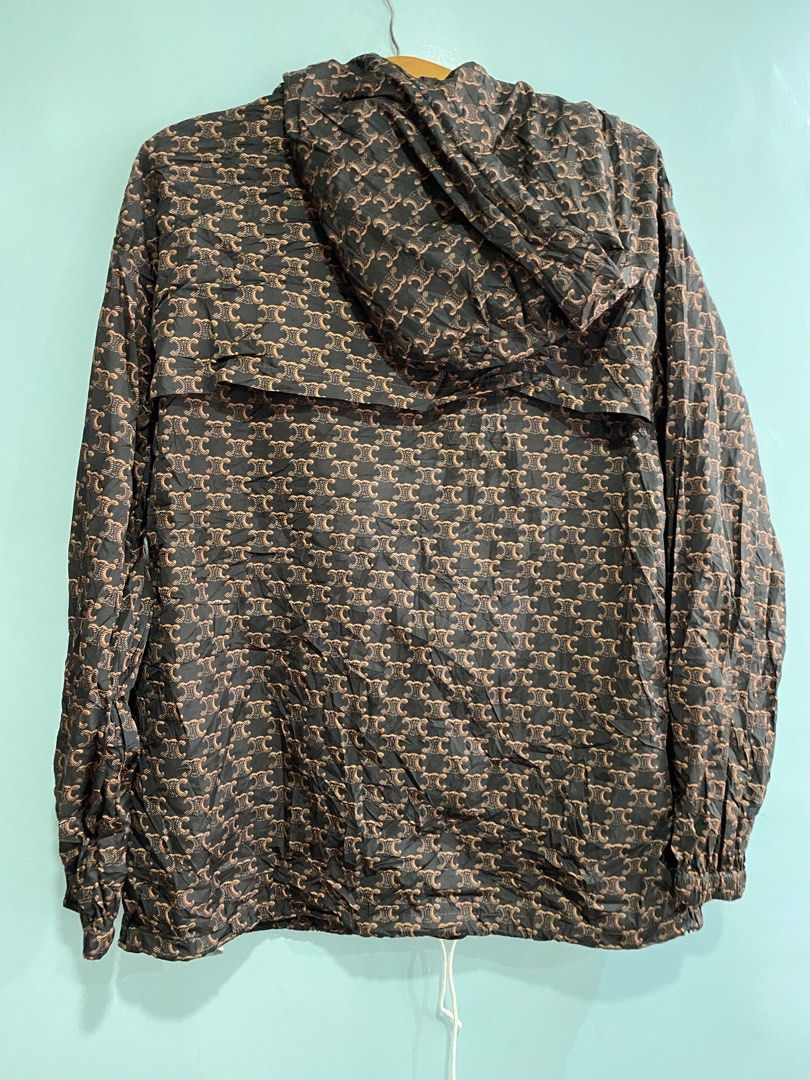 Celine monogram nylon packable hoodie, Men's Fashion, Coats, Jackets and Outerwear on Carousell