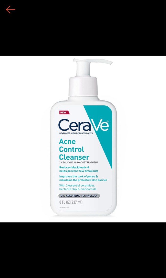 Cerave Acne Control Cleanser, Beauty & Personal Care, Face, Face Care ...