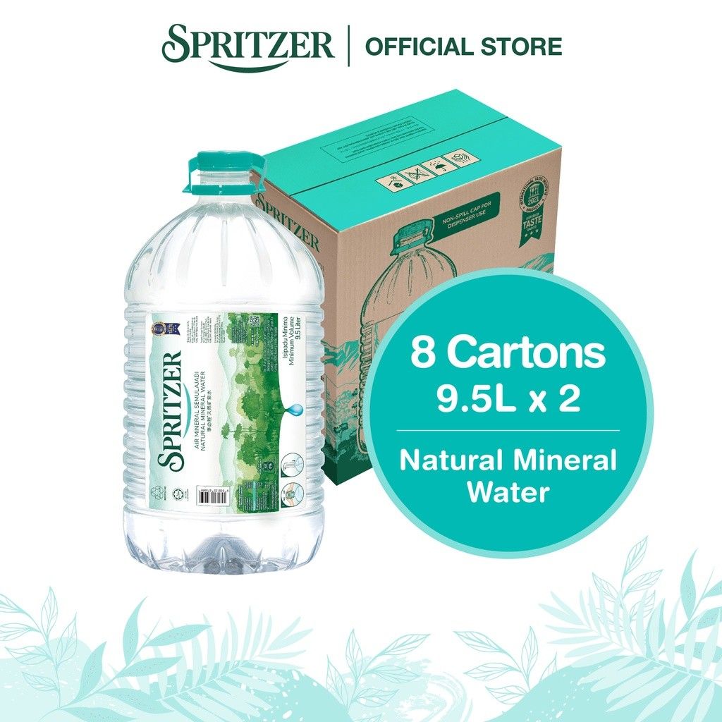 Check out Spritzer Natural Mineral Water - 8 Cartons Bundle (9.5L X 2) for RM178.80., Sports ...