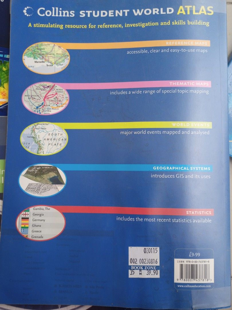 Collins student world atlas, Hobbies & Toys, Books & Magazines ...