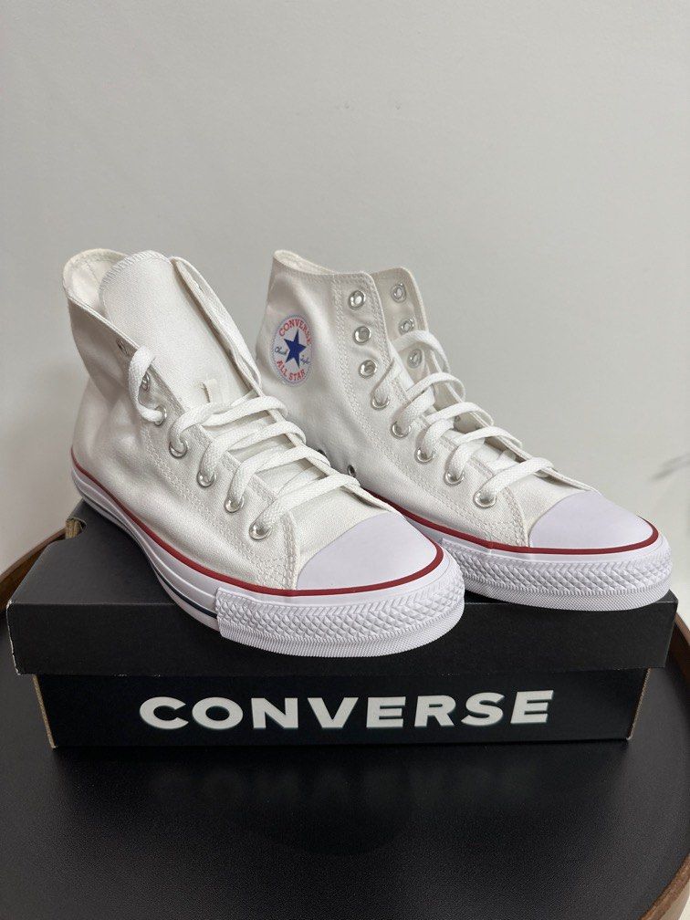 Converse All Star Hi White, Men's Fashion, Footwear, Sneakers on Carousell