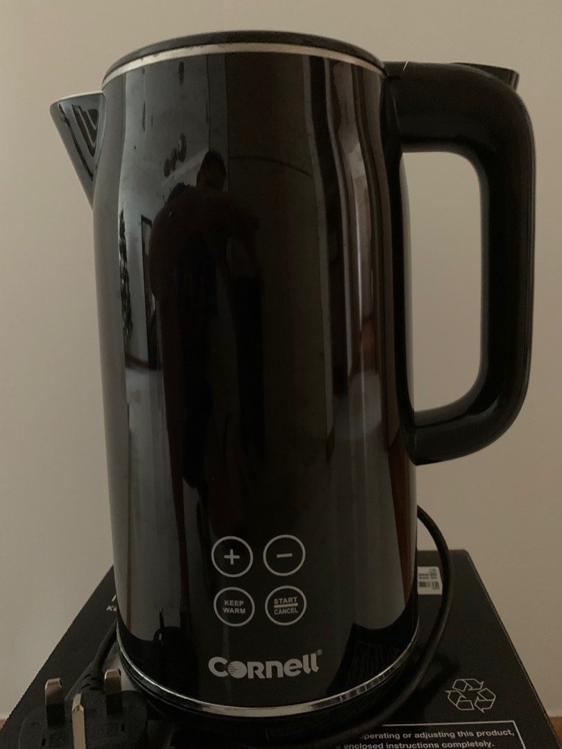 Cornell 1.7L Smart Digital Display Kettle, Cool Touch Body, TV & Home ...