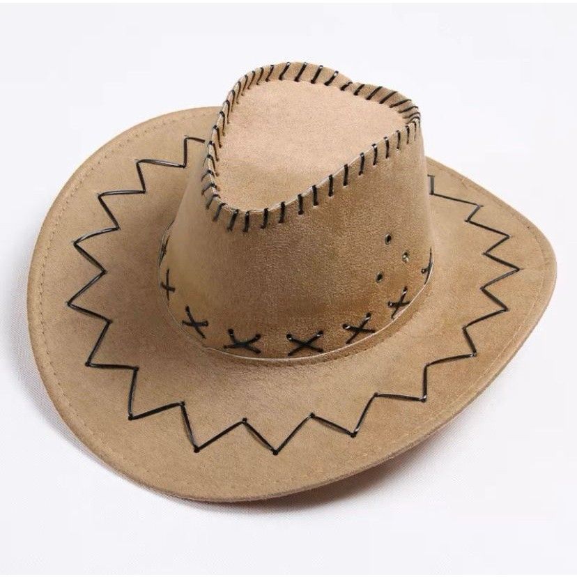 Cowboy Hat Topi Cowboy Wild West Western Cowgirl Hat, Men's Fashion ...