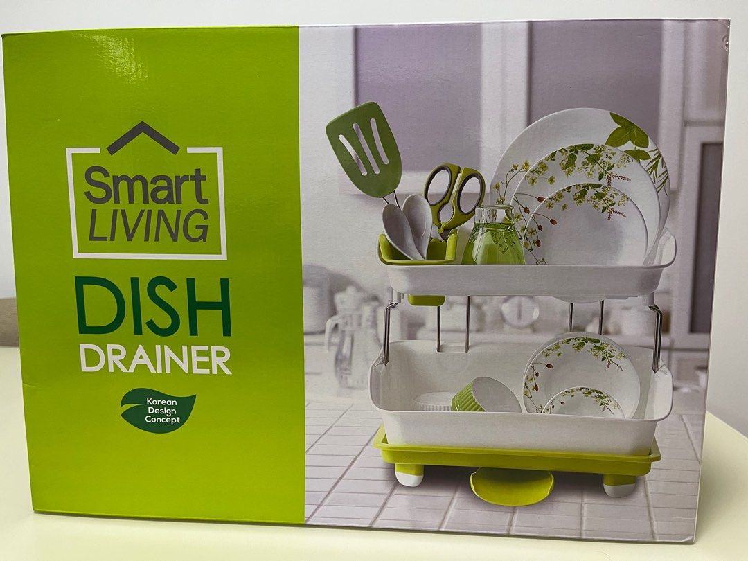 Dish Drainer / Dish Rack (pink colour), Furniture & Home Living ...