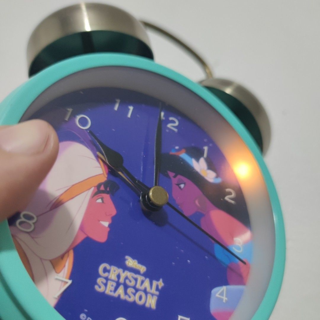 Disney Aladdin Classic Alarm Clock with bell, Furniture & Home Living ...