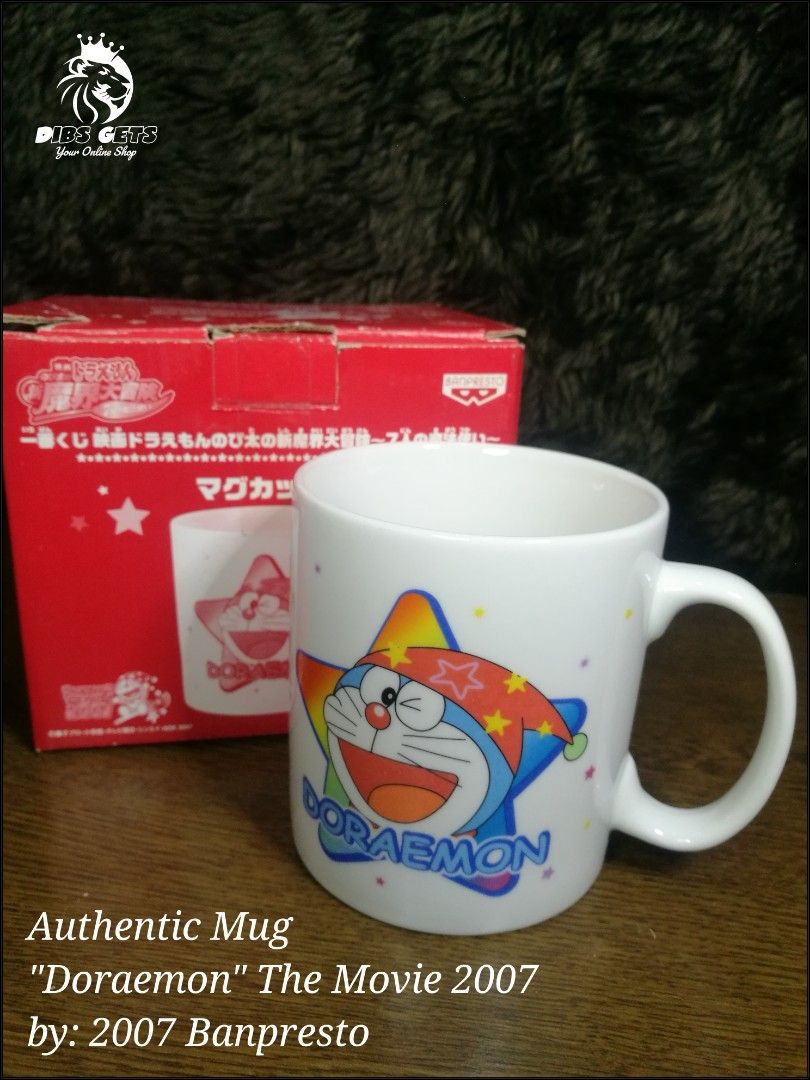 Doraemon Authentic Mug, Hobbies & Toys, Memorabilia & Collectibles, Fan ...