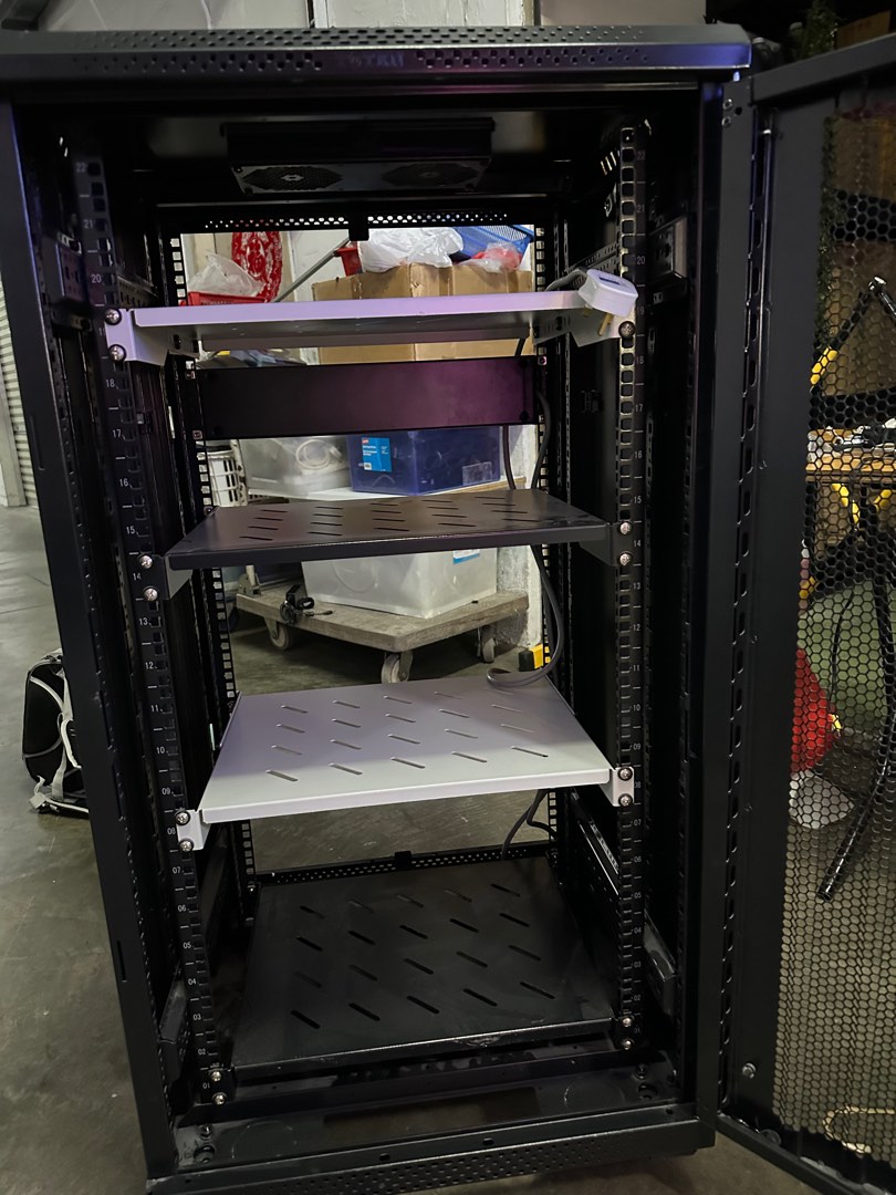 Equipment Steel Rack 18U, Computers & Tech, Parts & Accessories ...