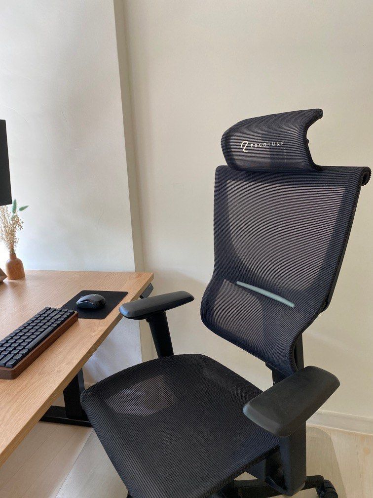 Ergotune Supreme V2 Black, Furniture & Home Living, Furniture, Chairs ...