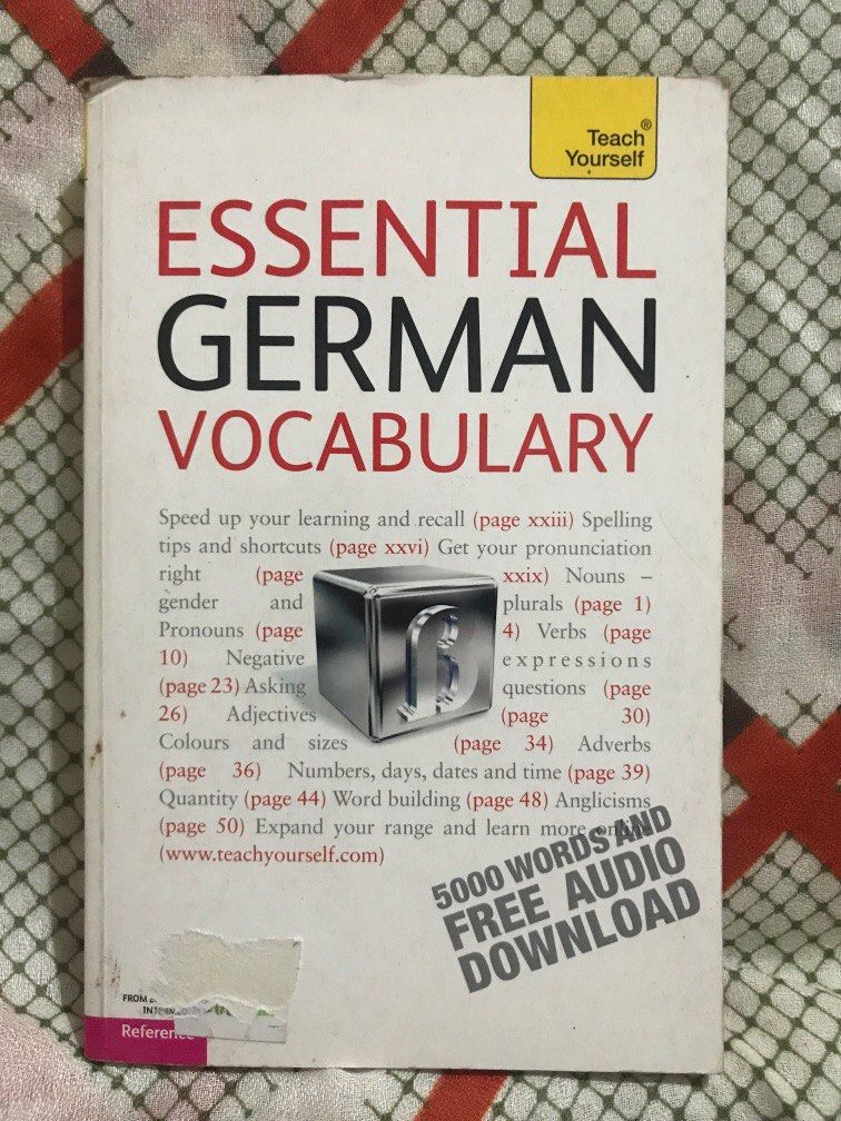 Essential German Vocabulary, Hobbies & Toys, Books & Magazines ...