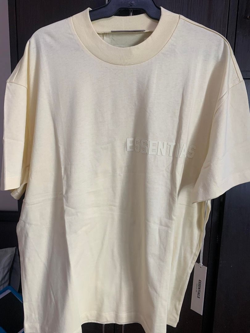 Fear of God Essentials Canary Medium, Men's Fashion, Tops & Sets ...