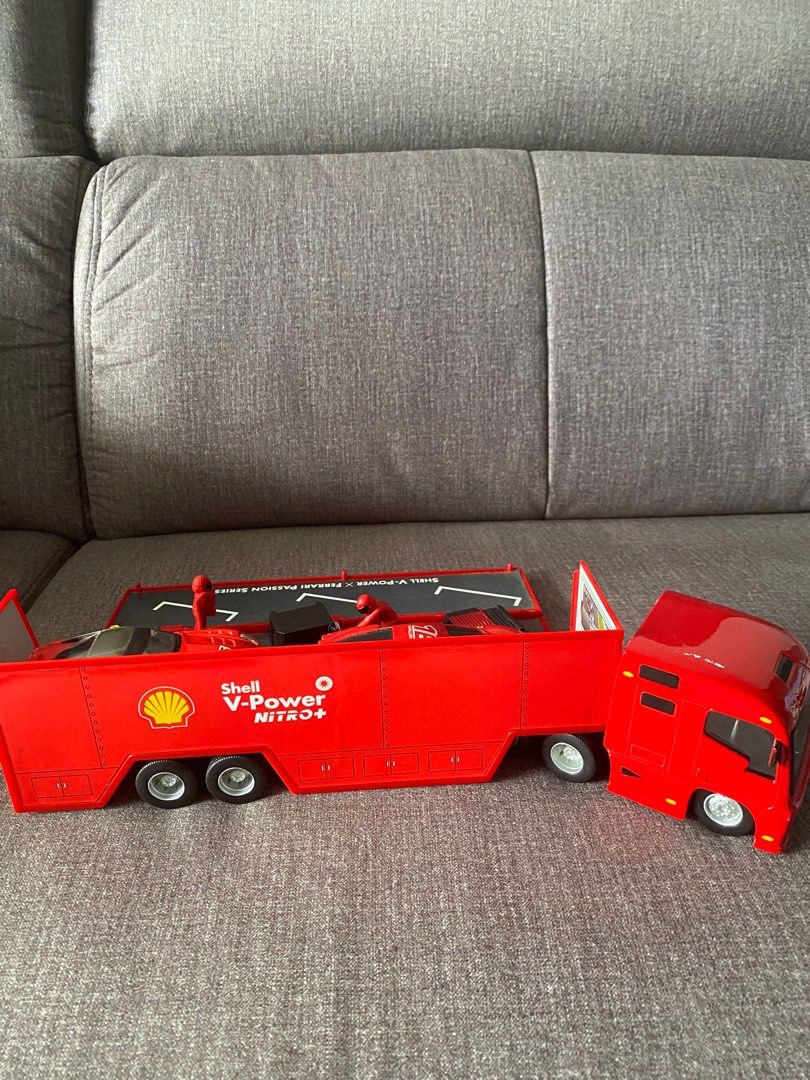 Ferrari Shell truck with 2x car’s display, Hobbies & Toys, Toys & Games ...