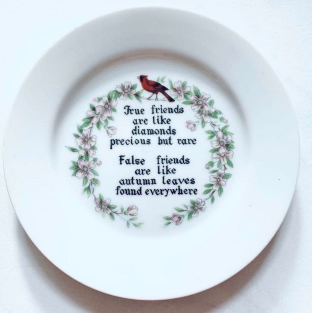 Friendship Plate, Furniture & Home Living, Kitchenware & Tableware ...