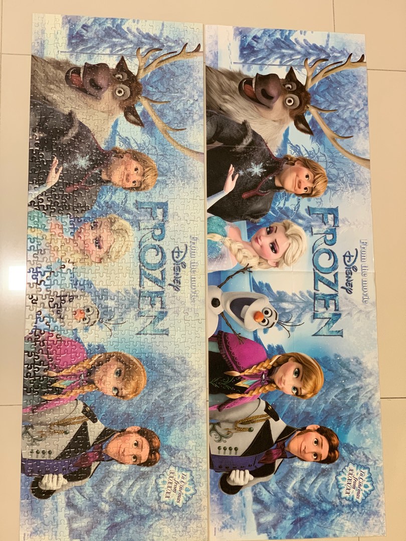 Frozen puzzle, Hobbies & Toys, Toys & Games on Carousell