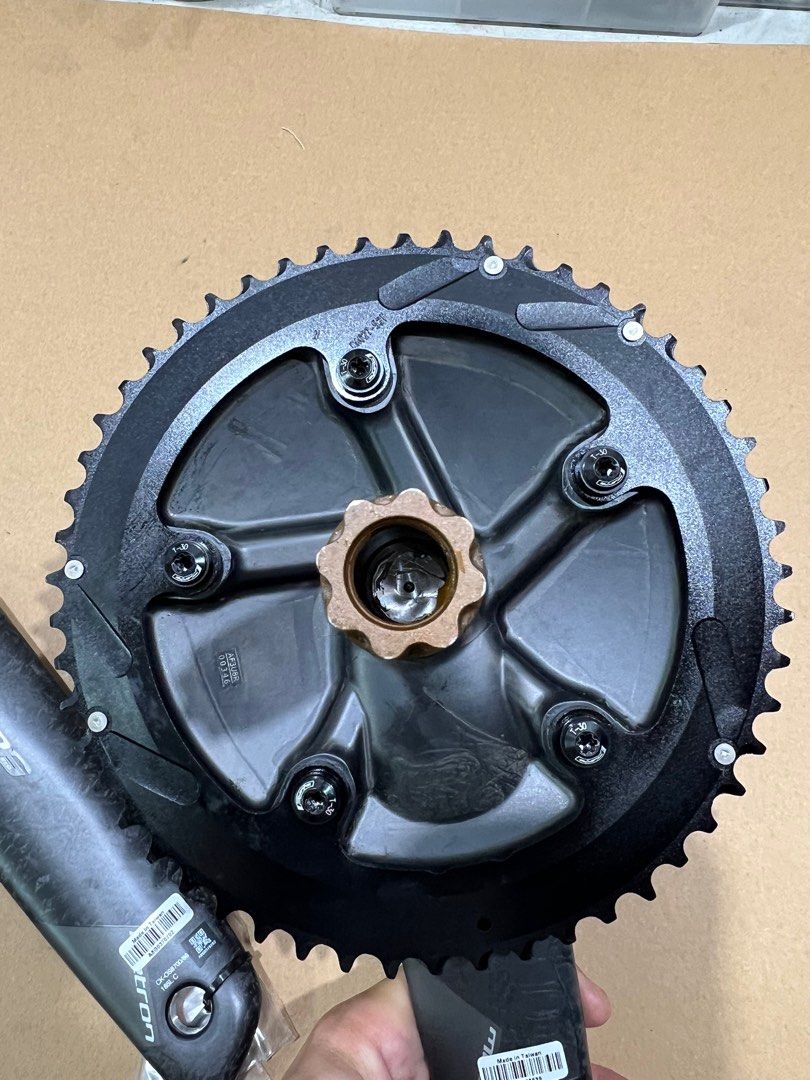 FSA Vision Metron Carbon Crankset - With 53t Outer Chainring, Sports ...