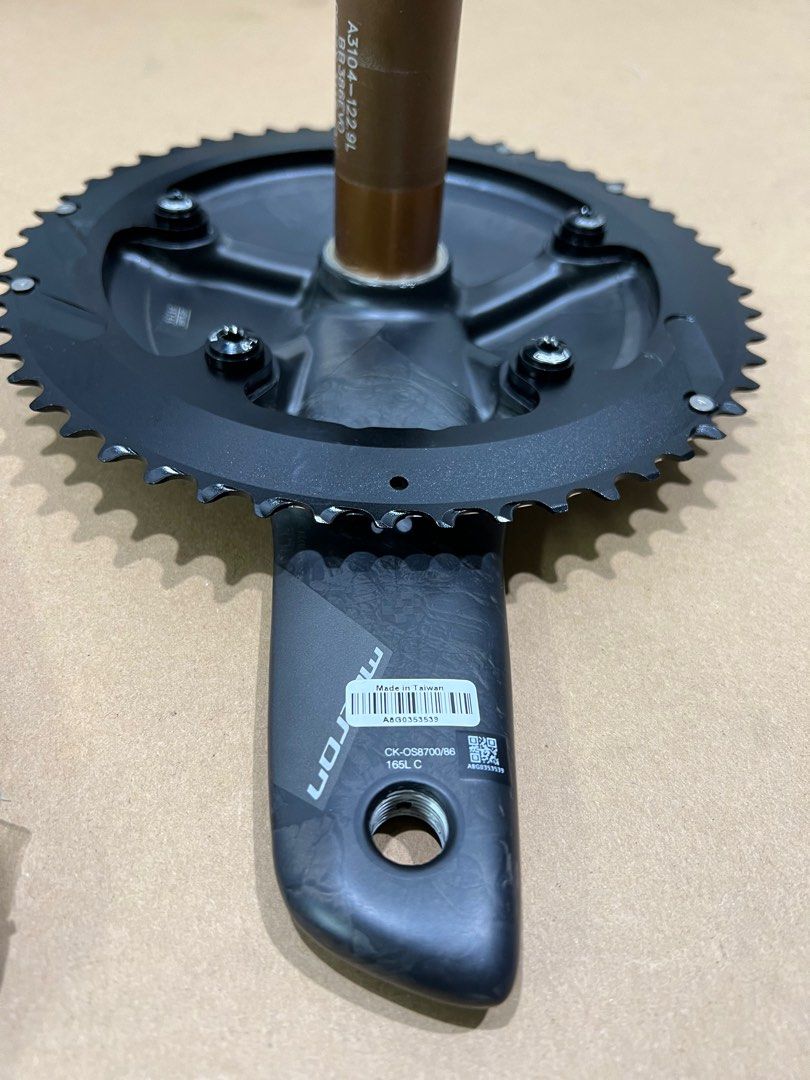 FSA Vision Metron Carbon Crankset - With 53t Outer Chainring, Sports ...