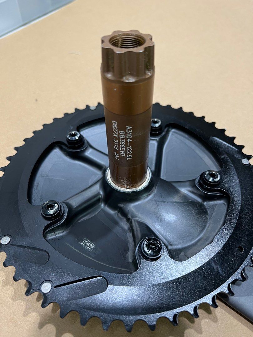 FSA Vision Metron Carbon Crankset - With 53t Outer Chainring, Sports ...