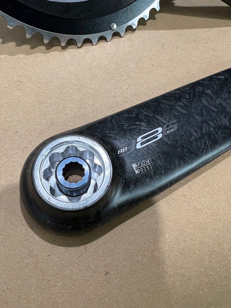 FSA Vision Metron Carbon Crankset - With 53t Outer Chainring, Sports ...