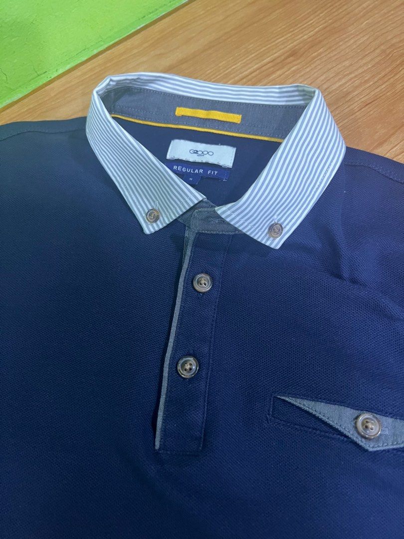 G2000 Navy Blue Polo Collar T shirt, Men's Fashion, Tops & Sets ...