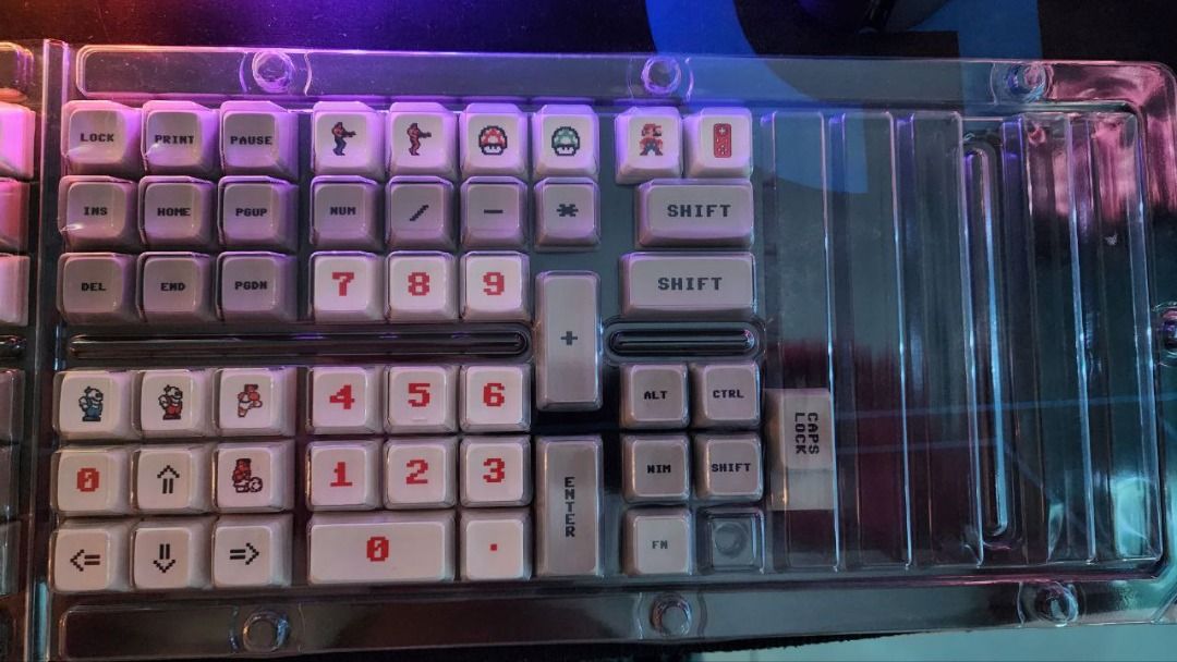 Gamakay Wormier k87 Keyboard + Retro Game Keycap Set, Computers & Tech, Parts & Accessories ...
