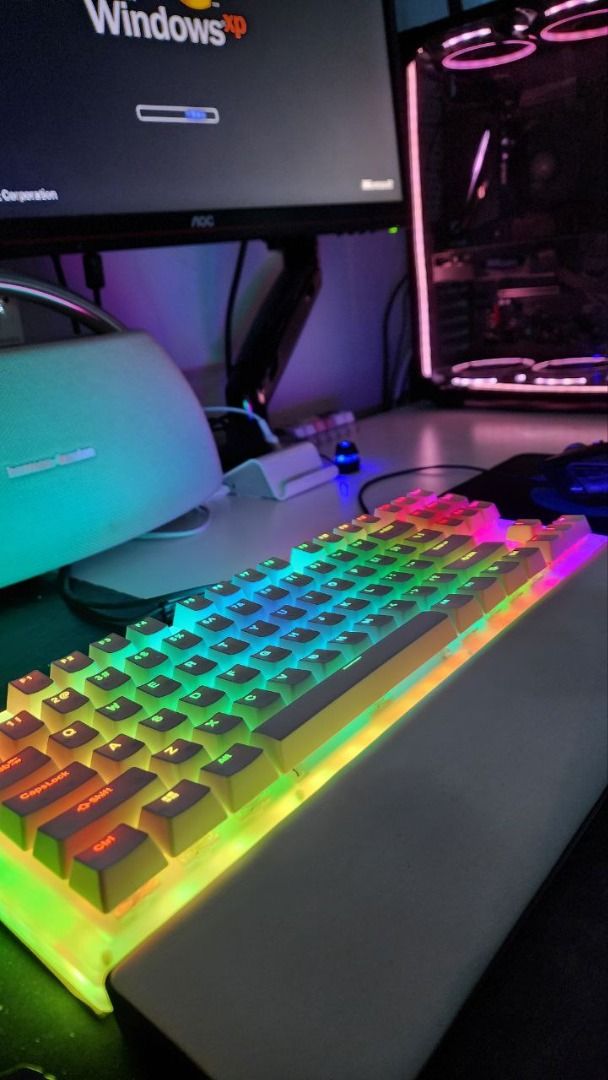 Gamakay Wormier k87 Keyboard + Retro Game Keycap Set, Computers & Tech, Parts & Accessories ...