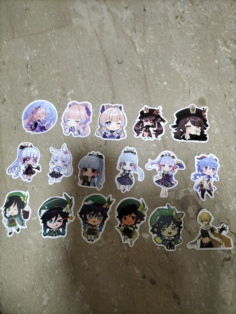 genshin impact stickers, Hobbies & Toys, Memorabilia & Collectibles ...