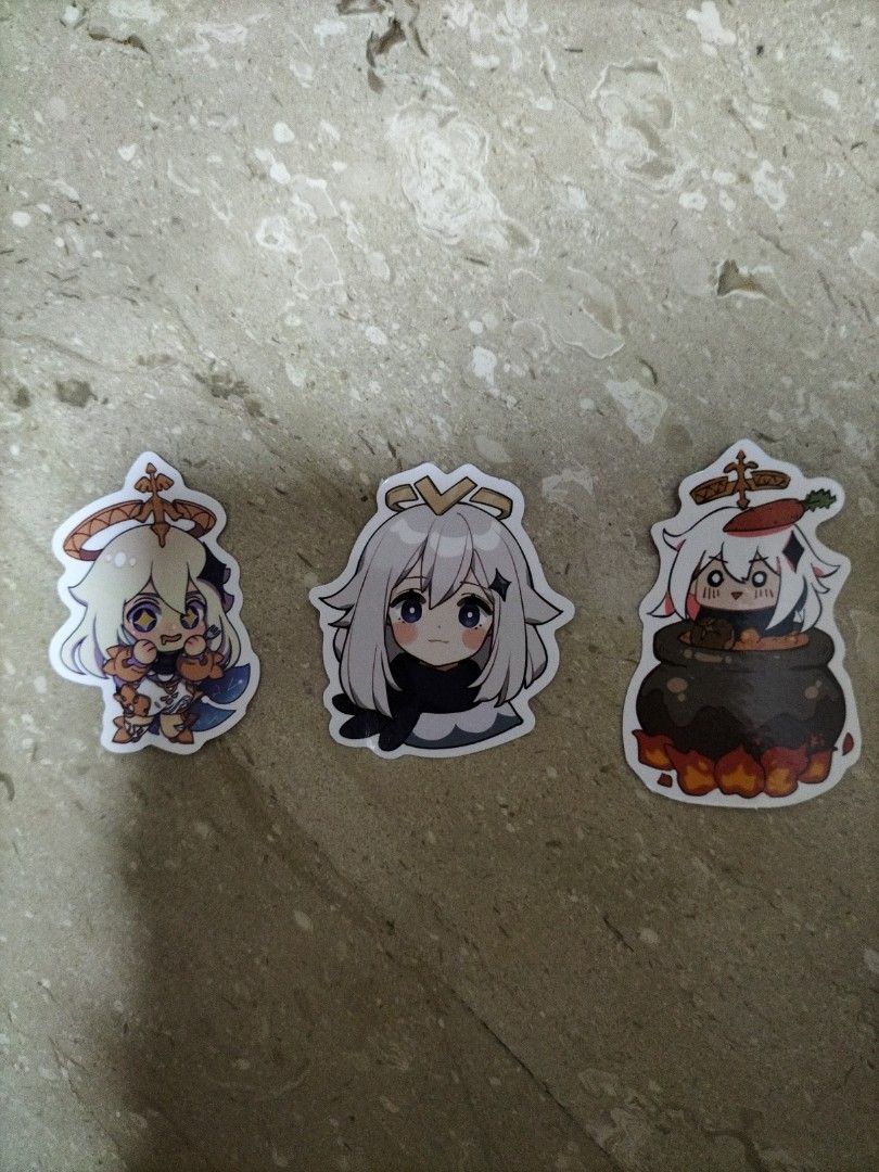 genshin stickers paimon version, Hobbies & Toys, Memorabilia ...