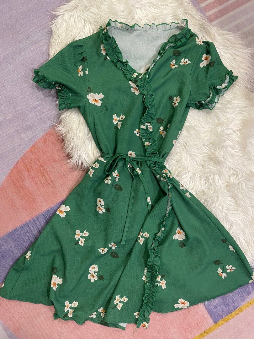 Green Summer Dress, Women's Fashion, Dresses & Sets, Dresses on Carousell