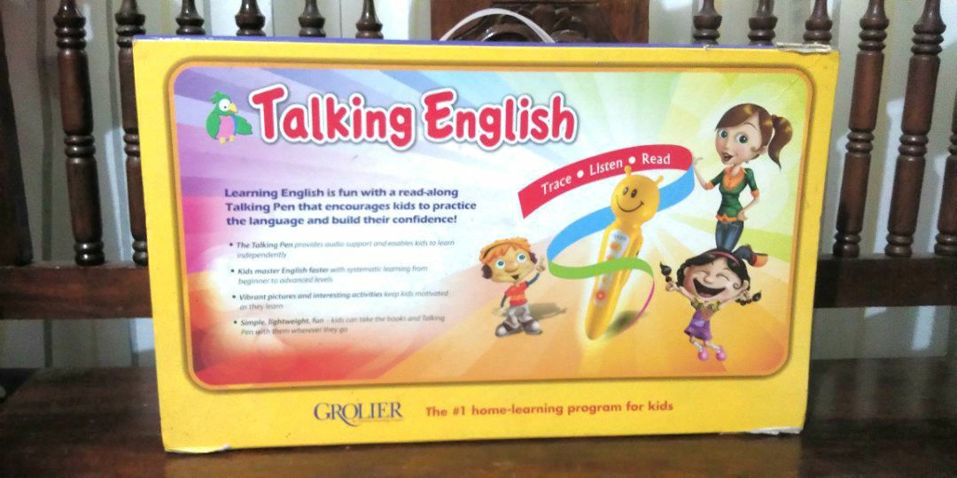 Grolier Talking English with Talking Pen Set, Hobbies & Toys, Books ...