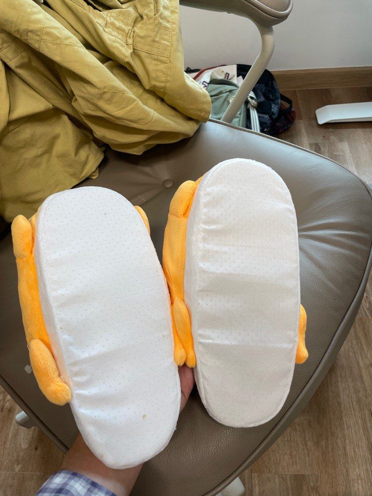 Gudetama authentic Sanrio plush room slippers, Women's Fashion ...