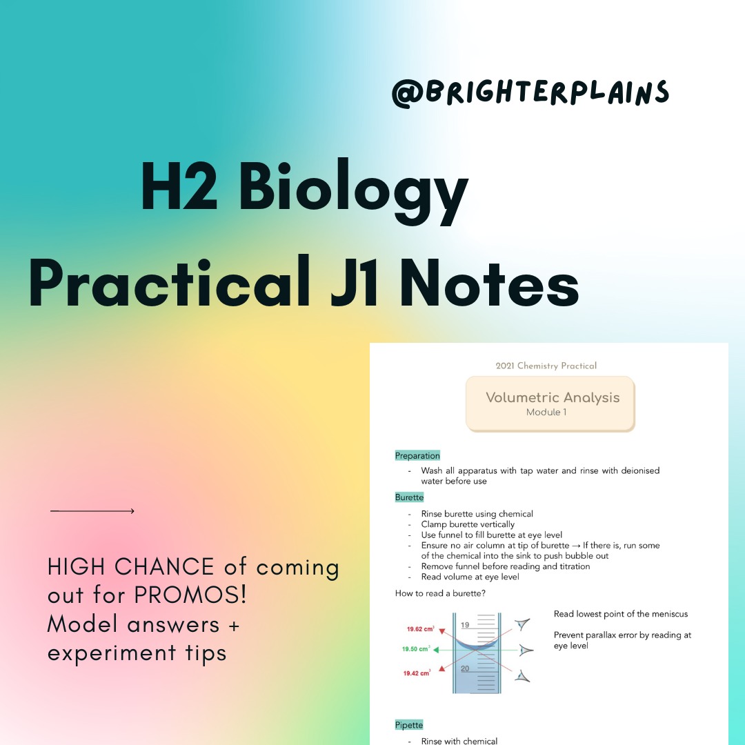 H2 Biology Practical Notes (JC1), Hobbies & Toys, Books & Magazines ...