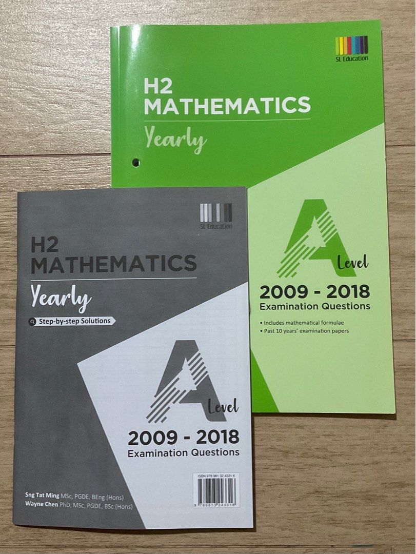 H2 Mathematics Yearly Ten Years Series (TYS) 2009 - 2018, Hobbies ...