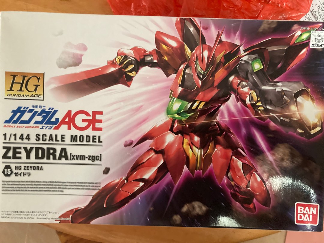 Hg zeydra age 1/144 gundam 高達 模型 Bandai 請留意內文, 興趣及遊戲, 玩具 & 遊戲類 - Carousell