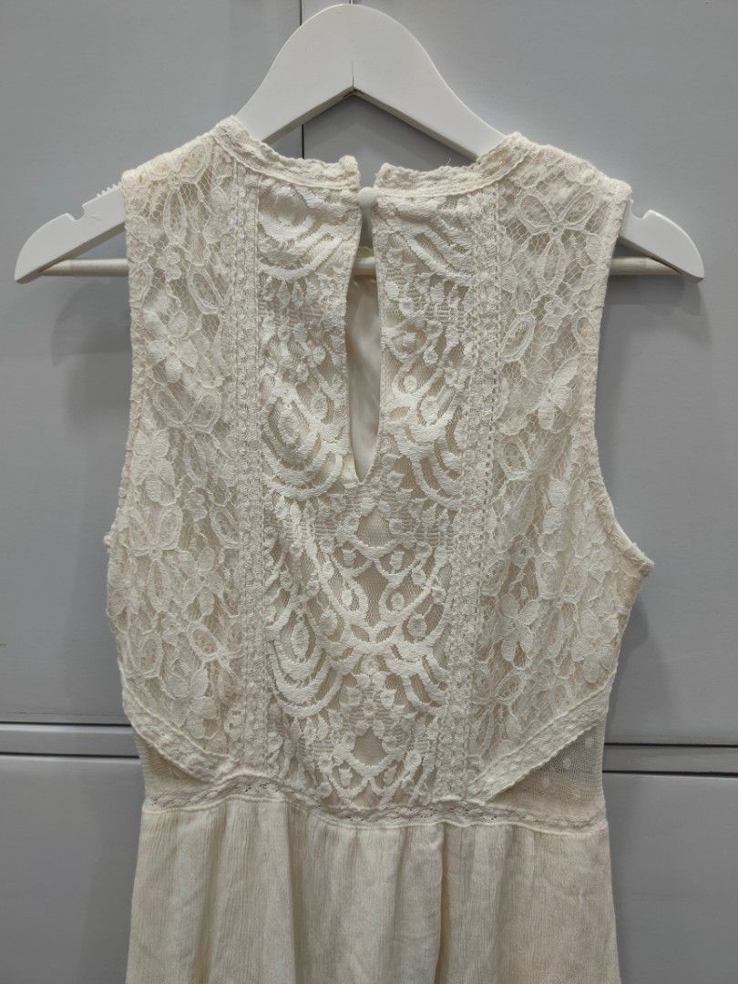 H&M Divided Lace Dress White, Women's Fashion, Dresses & Sets, Dresses ...