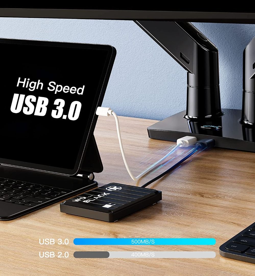 HUANUO Dual Monitor Stand, Desk Mount Arms for Two 13-35" Screens with ...