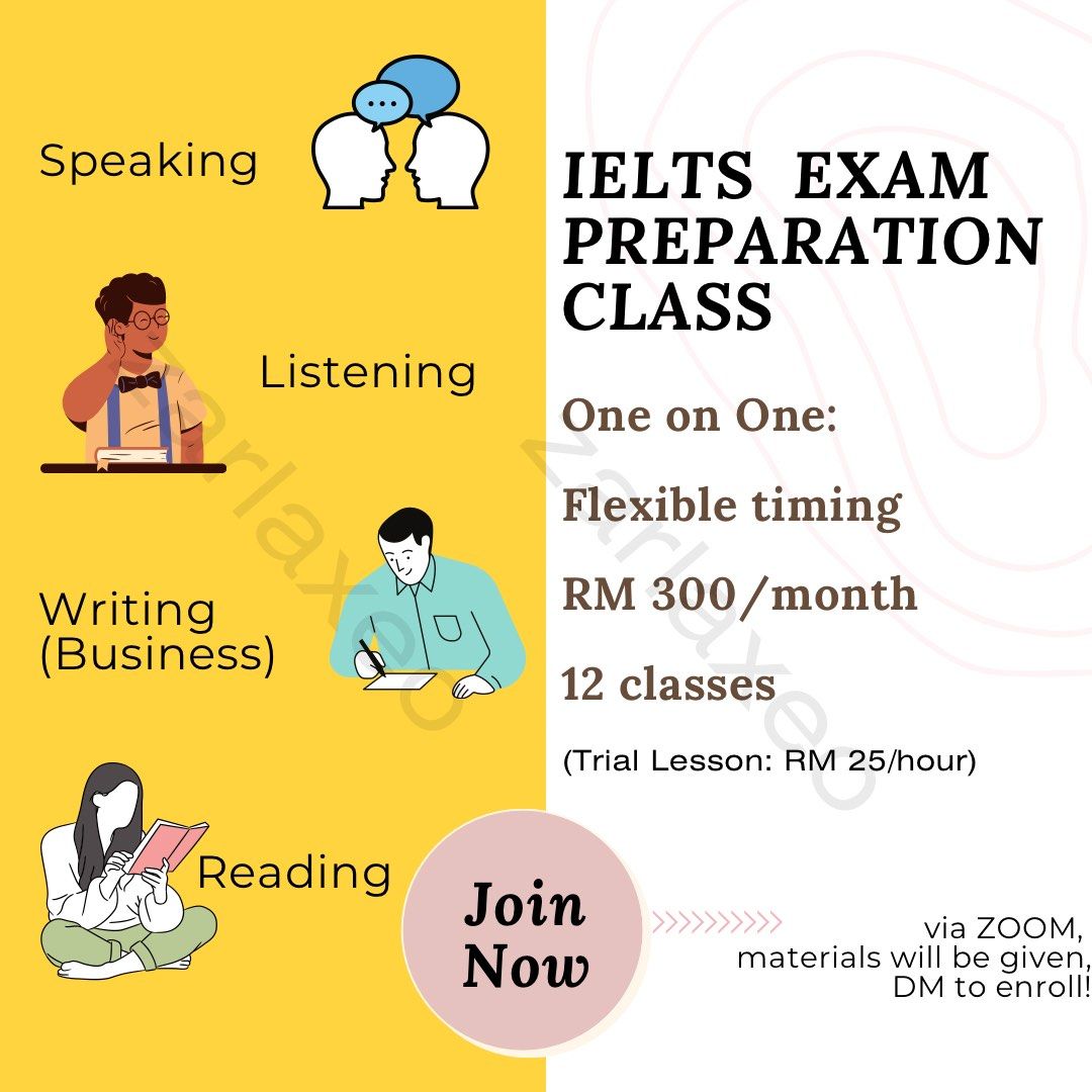 IELTS CLASS, Services, Tuition on Carousell