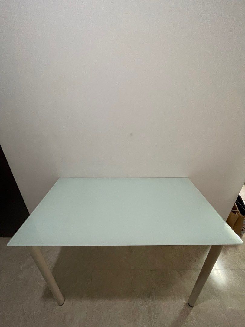 IKEA Glass Table, Furniture & Home Living, Furniture, Tables & Sets on ...