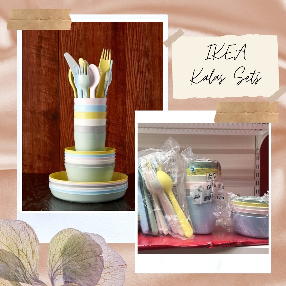 IKEA Kalas cutlery flatware spoon fork knife bowl plate cup tumbler set ...