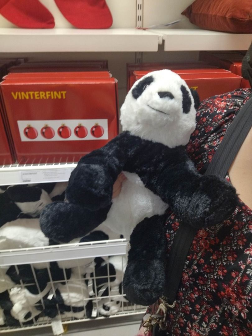 IKEA Kramig Panda Stuffed Toy Plushie, Hobbies & Toys, Toys & Games on ...