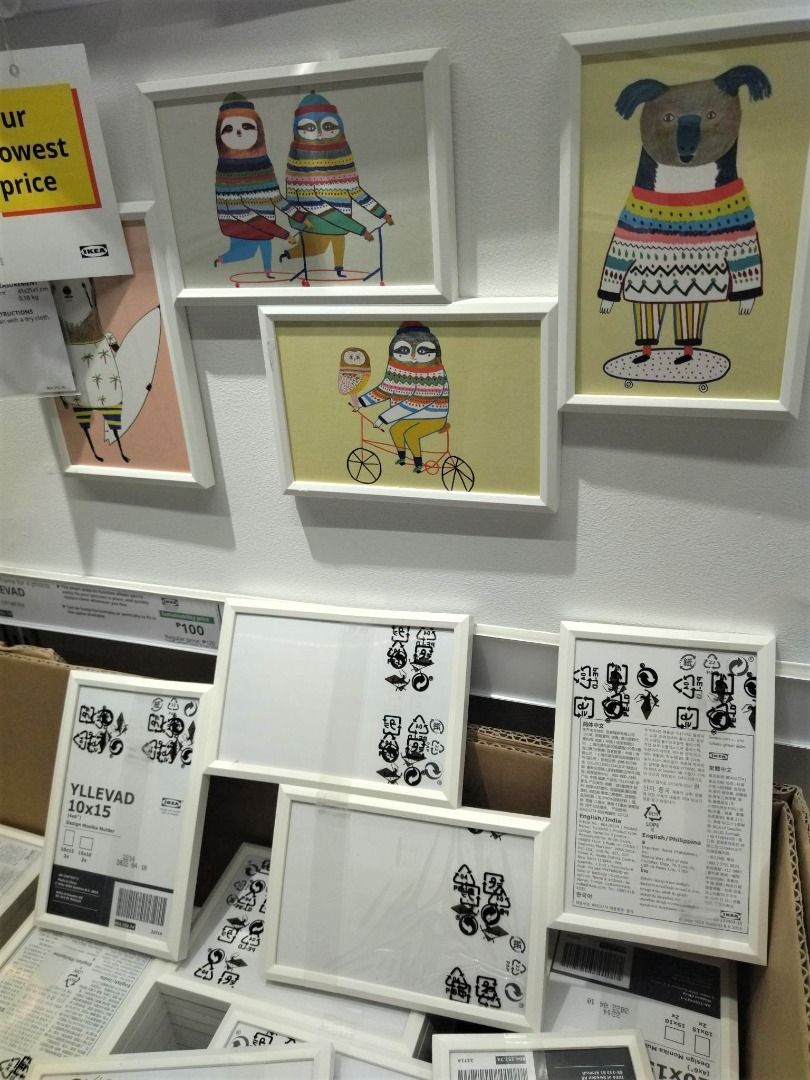 IKEA Yllevad collage frame white minimalist plastic, Furniture & Home ...