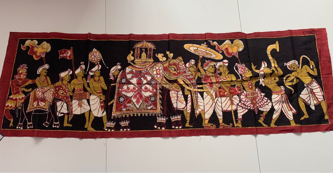 Indonesian art on fabric, Furniture & Home Living, Home Decor, Frames ...