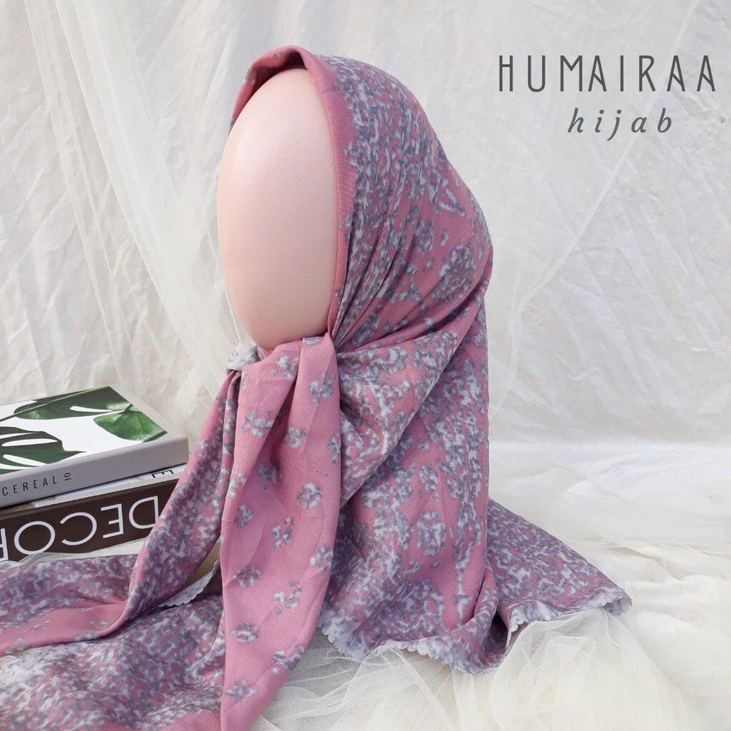 Jilbab Segiempat Motif Voal Premium (Barang New), Fesyen Wanita, Muslim ...
