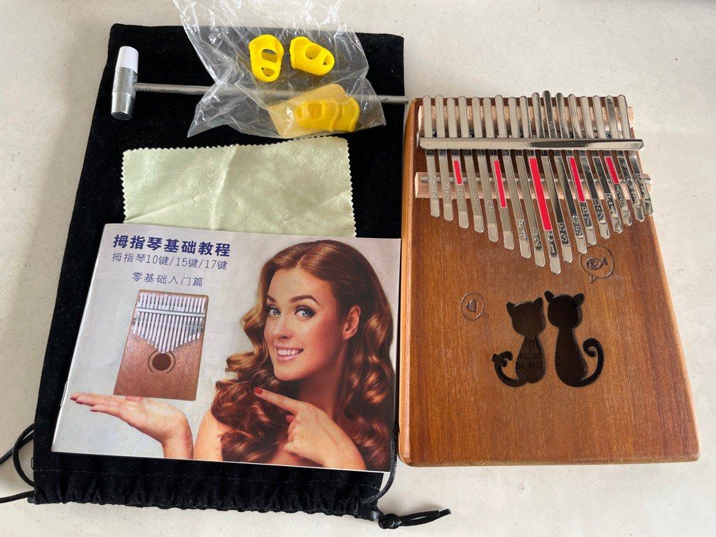 Kalimba cute cat couple, Hobbies & Toys, Music & Media, Musical ...