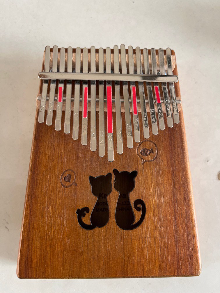 Kalimba cute cat couple, Hobbies & Toys, Music & Media, Musical ...