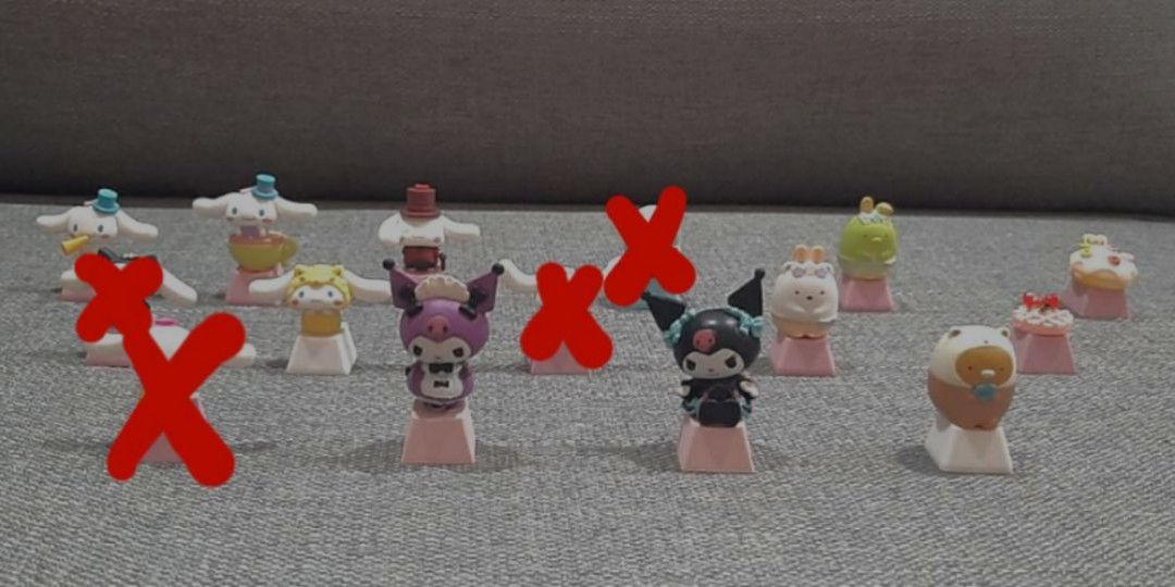 Kirby Sumikko Gurashi Sanrio Kuromi Keycap Figurine Artisan Keyboard ...
