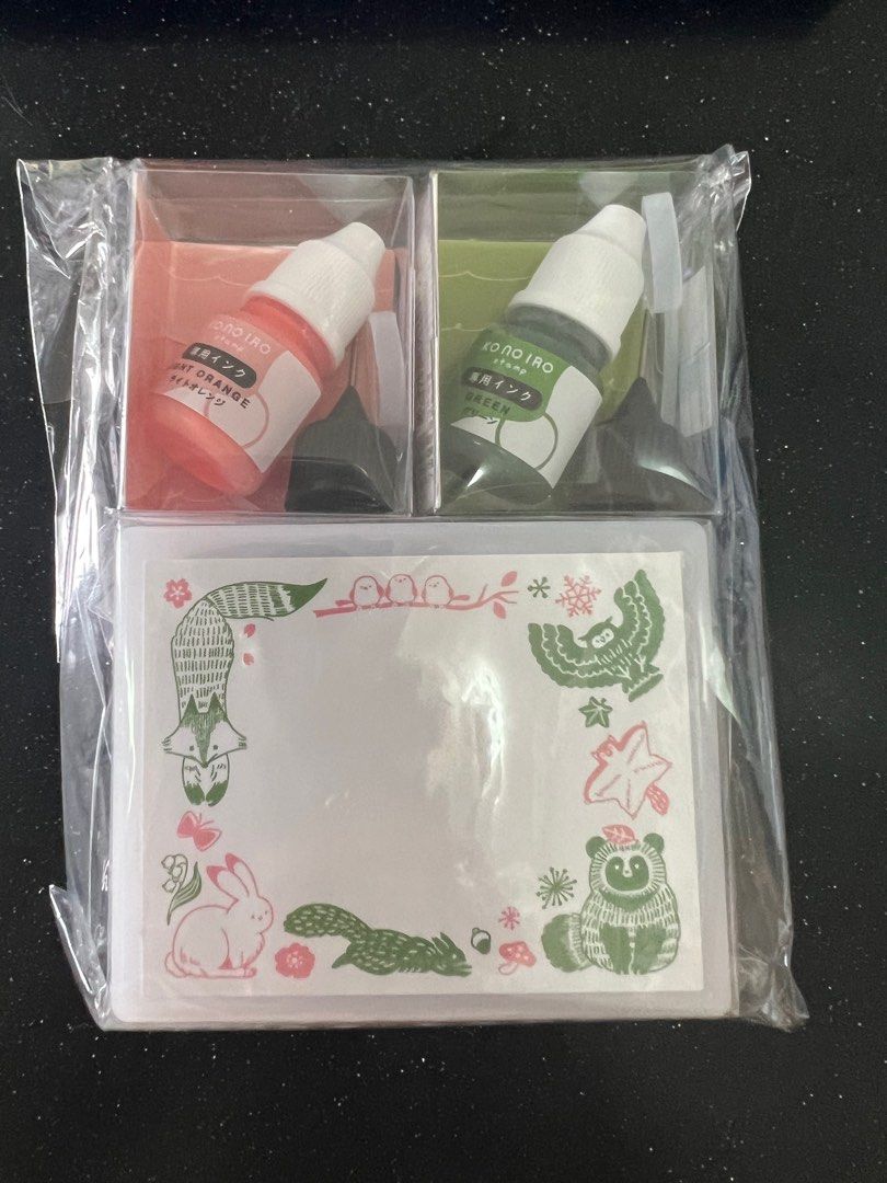 Kodomo No Kao self inking stamp set (2 inks), Hobbies & Toys ...