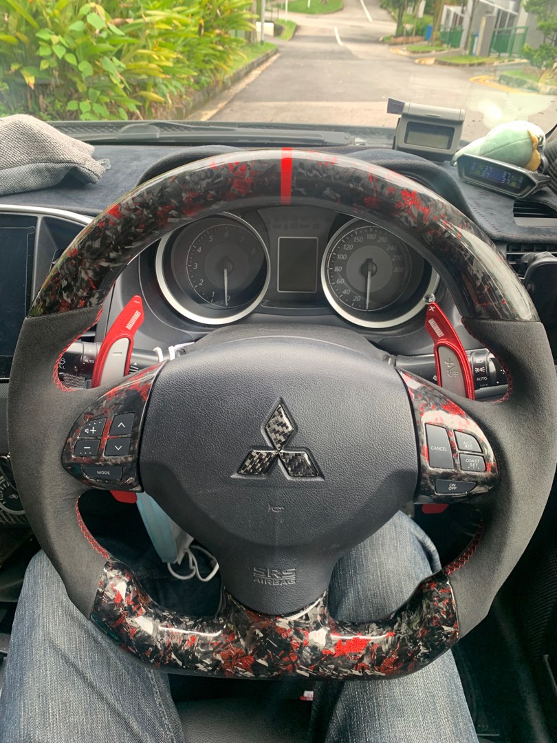 Lancer ex CF steering wheel custom, Car Accessories, Accessories on ...