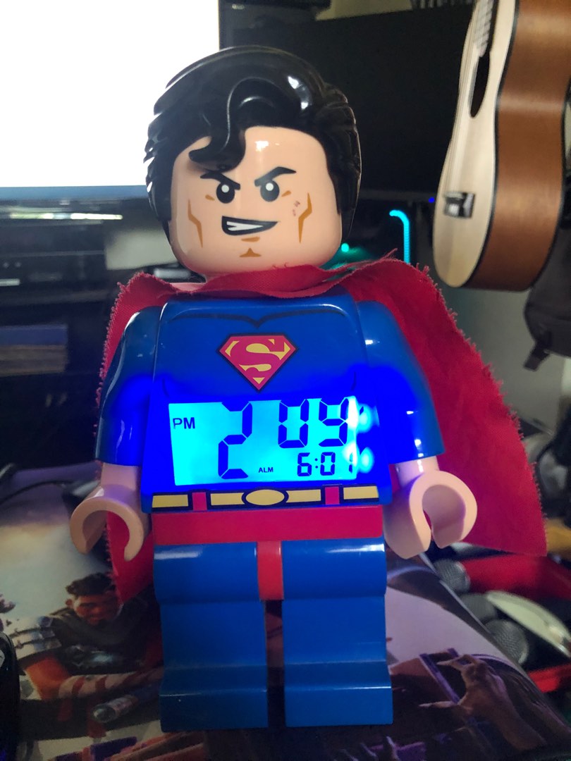 Lego Super Heroes Clock Alarm, Hobbies & Toys, Toys & Games on Carousell