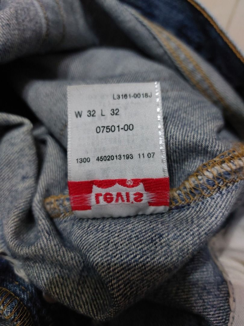 日版 Levi's 07501-00 平民版 內華達 Nevada LVC 47501 大戰時期 丹寧 牛仔褲, 他的時尚, 褲子, 牛仔褲在旋轉拍賣