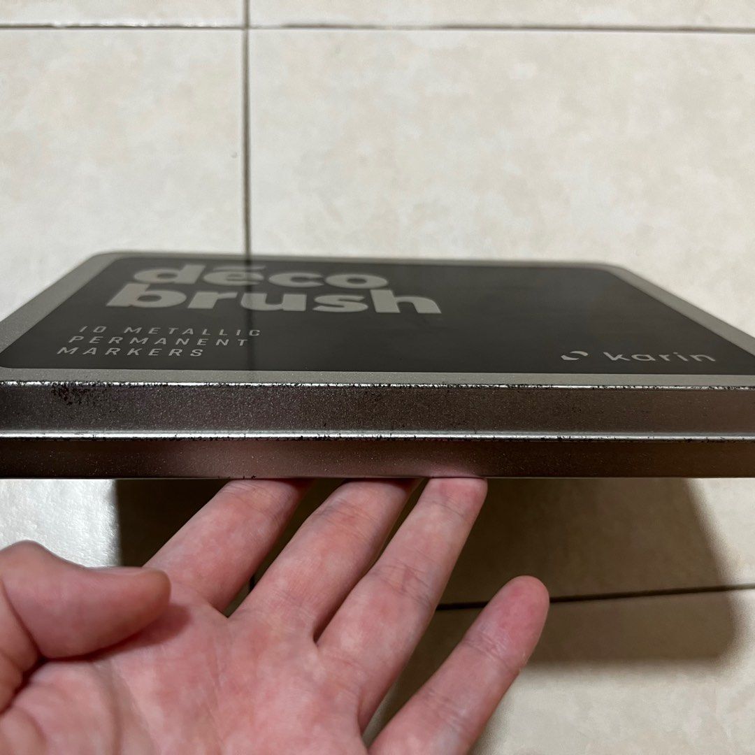 [Like New] KARIN Deco Brush Markers Metallic 10 Colours Set, Hobbies ...