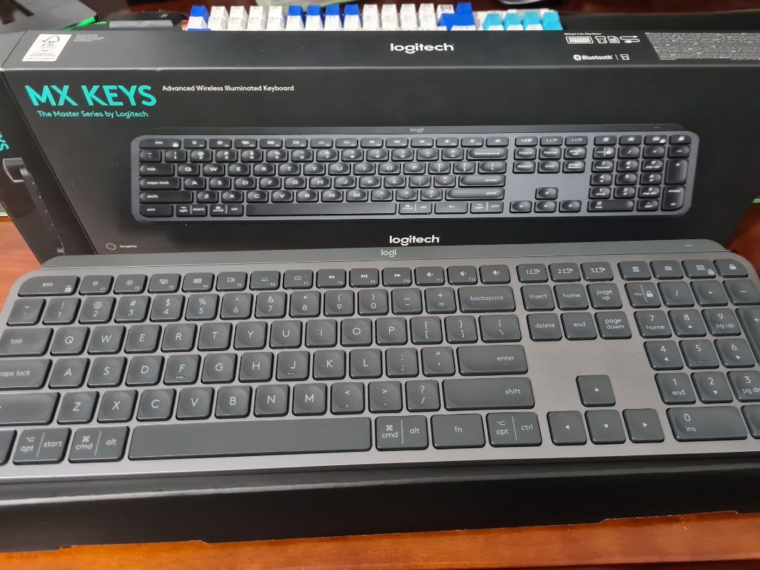 Logitech MX Keys wireless Bluetooth, Computers & Tech, Parts ...